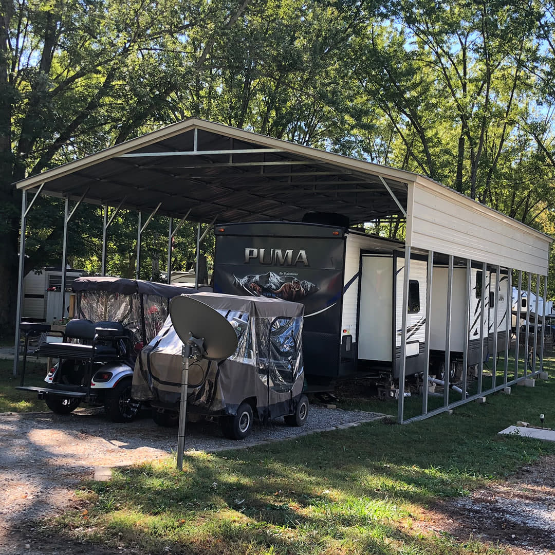 Customizable RV Covers & Shelters | All American Buildings